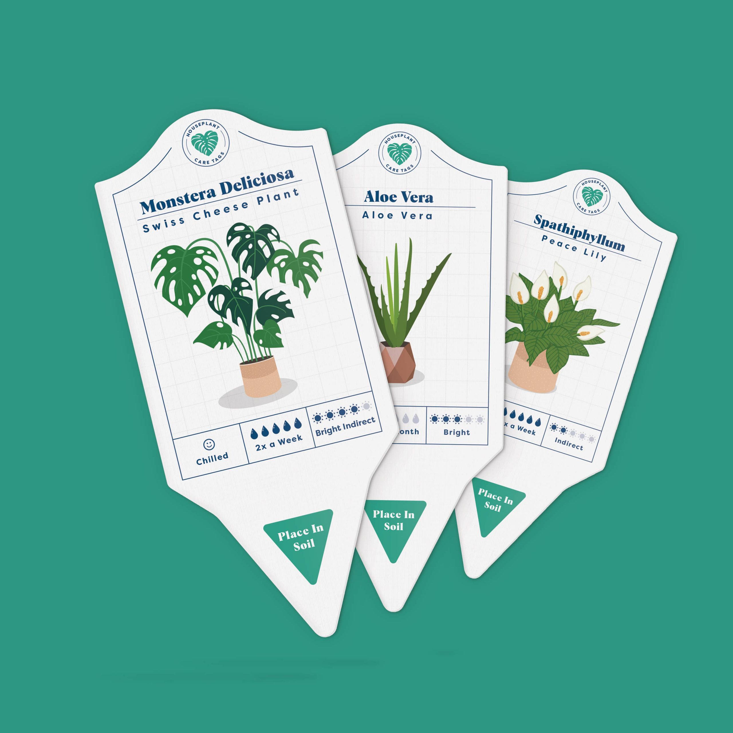Houseplant Care Tags | CannaBliss Farmacy CBD Hemp Wellness